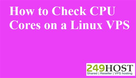 How To Check CPU Cores On A Linux VPS HOST COM