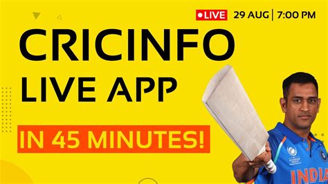 Design The Cricinfo Live App In 45 Minutes Htmlcss Mini Project