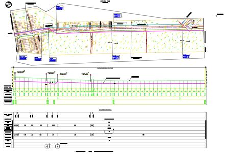 Autocad 2d Design Of Pipeline System Plan Cad File Dwg File