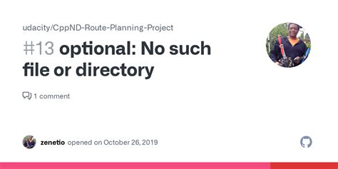 Optional No Such File Or Directory · Issue 13 · Udacitycppnd Route