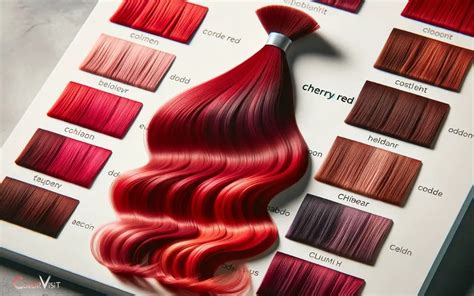 Cherry Red Hair Color Chart Variety Of Vibrant