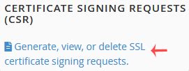 How To Retrieve A CSR From CPanel Knowledge Base Wirespan Hosting