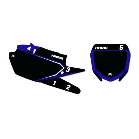 Fonds De Plaque Motocross Plaze Pour Yamaha Split Works
