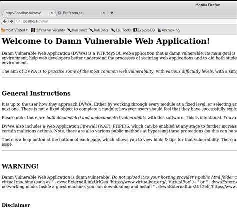 Php Issue With Dvwa Website Displaying Stack Overflow