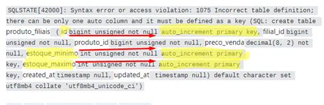 Php Erro Ao Rodar Migrate Stack Overflow Em Português