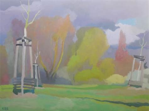 Купити картину «Весна в жанрі міський пейзаж олійними фарбами на полотні в стилі імпресіонізм