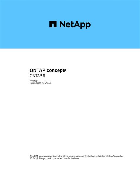 Ontap Concepts Pdf