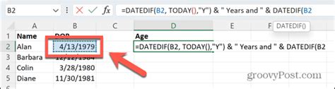 How To Calculate Age From Date Of Birth In Excel Solveyourtech