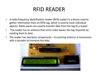 Zigbee Based Trolley Cart Access System Using Rfid PPTX