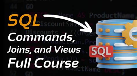 Sql Commands Joins And Views Full Course 🛢️ Sql Tutorial 📊 Youtube