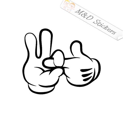 Mickey Mouse Hands Middle Finger