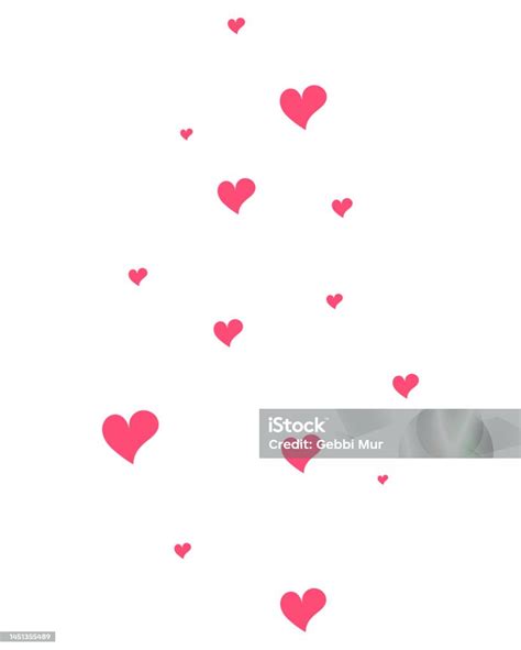 Vetores De Corações Em Estilo Plano Pequenos Símbolos De Amor Corderosa