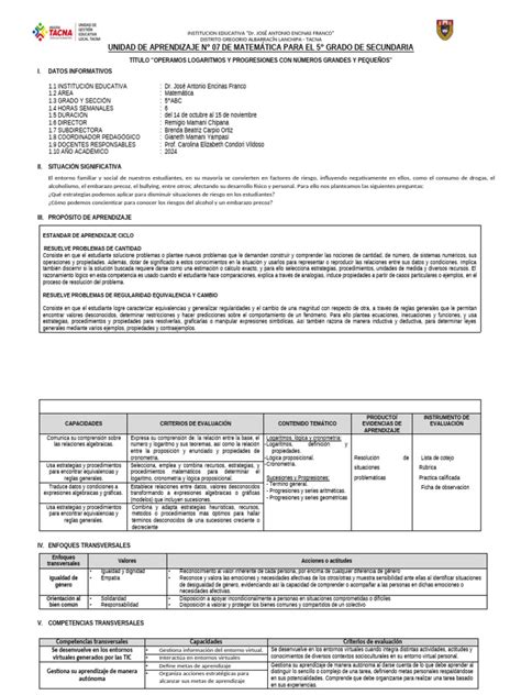 Vii Unidad de Aprendizaje - Quinto | PDF | Aprendizaje | Evaluación