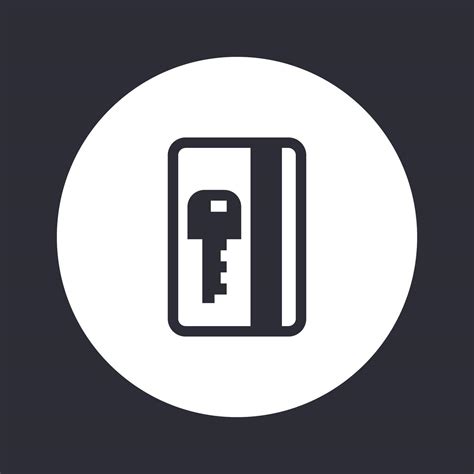 Electronic Pass Icon Over White Plastic Card Key 4806032 Vector Art At