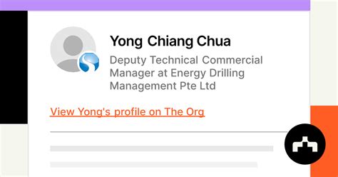 Yong Chiang Chua Deputy Technical Commercial Manager At Energy