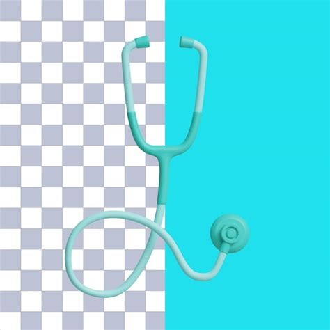 Premium Psd 3d Rendering Of Isolated Stethoscope Icon