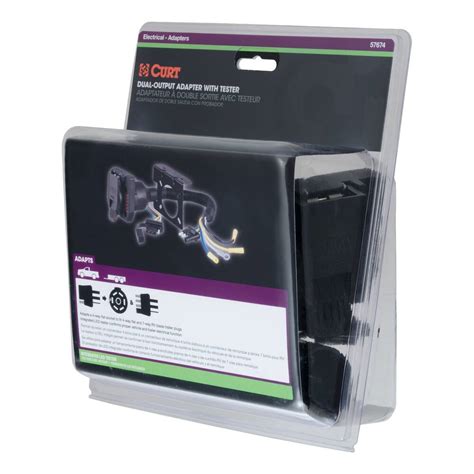 57674 Dual Output Adapter With Tester Adds 7 Way To 4 Way Flat