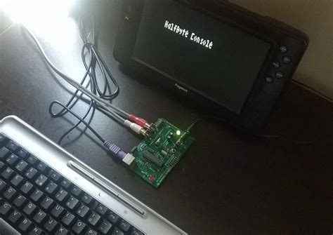 Half Byte Computer Console Atmega 328 Based Computer And Gaming Console Hardware