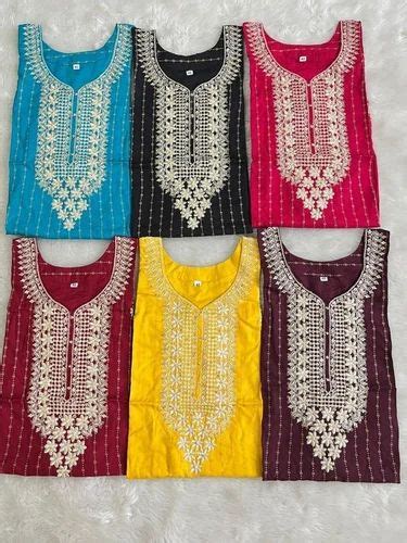 Rayon Embroidery Kurti Size Xl At ₹ 495piece In New Delhi Id