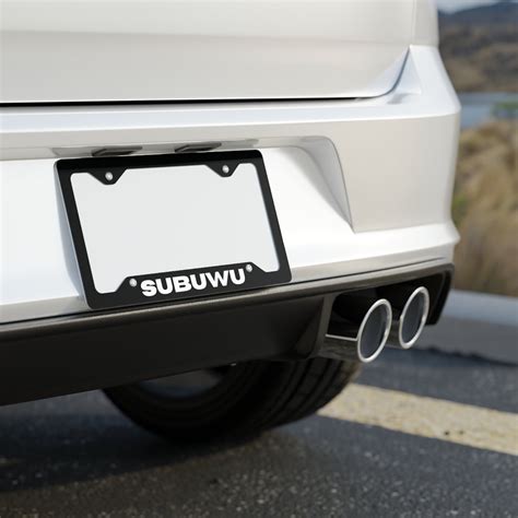 Ultra Slim Subuwu Subaru Aluminum License Plate Frame License Plate
