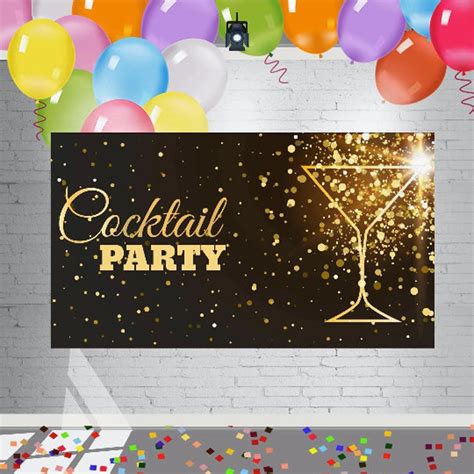 7x5ft Cocktail Party Decorations Backdrop Margarita Martini Theme