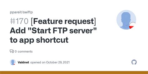 [feature request] add start ftp server to app shortcut · issue 170