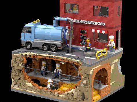 Lego Ideas Sewer Heroes Fighting Fatberg Project Creation Achieves 10 000 Supporters Toys N Bricks