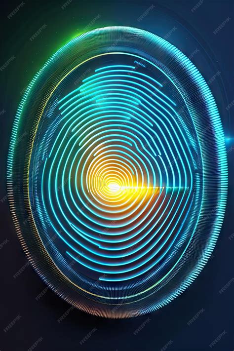 Premium Photo Fingerprint Scanning Cyber Security Concept Abstract Technology Background