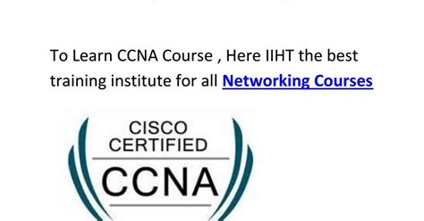 CCNA Course Fees Networking Courses Cisco Training By Annika Trivedi Issuu