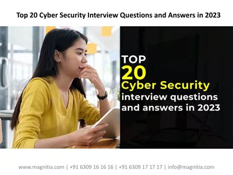 Ppt Top 20 Cyber Security Interview Questions And Answers In 2023