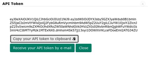 query the api with a user token oda api documentation