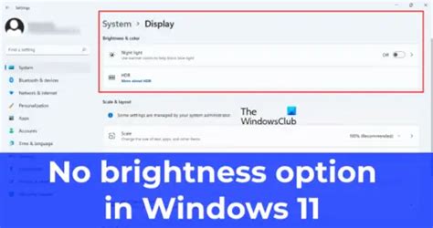No Brightness Slider In Windows 11