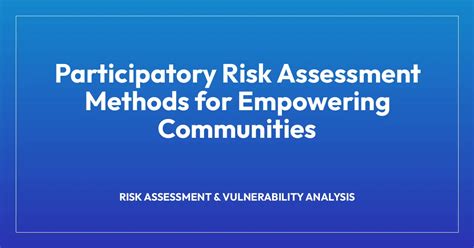 Risk Assessment And Vulnerability Analysis • Disastershiksha