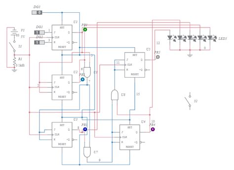 5 bit counter multisim live