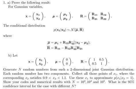 A Prove The Following Result For Gaussian Chegg Com