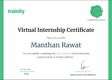 data analytics internship