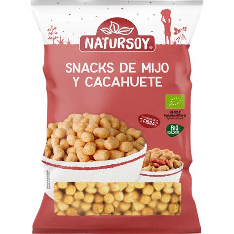 Bio Snack De Mijo Y Cacahuete Ecológico Bolsa 120 G · Natursoy · Supermercado El Corte Inglés