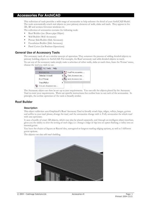 pdf accessories for archicad dokumen tips
