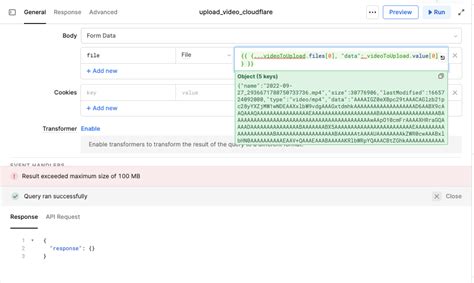 Rest API File Upload Result Exceeded Maximum Size Of MB When File Is Only MB App