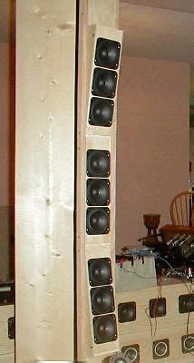 Open Baffle Line Array Speakers