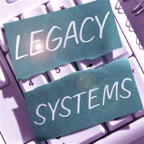 Text Sign Showing Legacy Systems Concept Meaning Old Method Technology