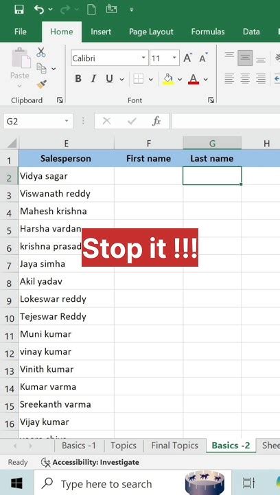 seperate the data by using flash fill shorts excel excelshortcuts