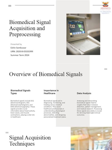 Biomedical Signal Acquisition And Preprocessing Pdf