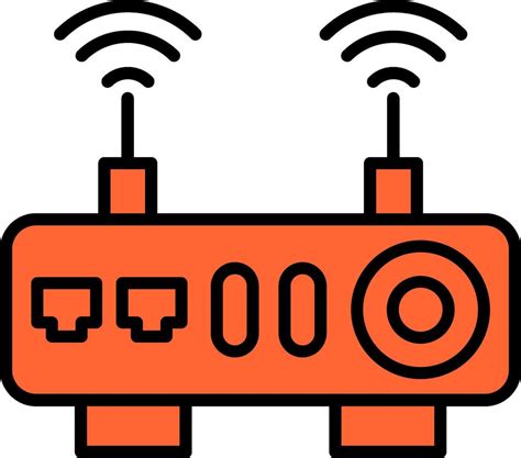 Wifi Router Line Filled Icon 53855376 Vector Art At Vecteezy