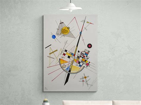 Delicate Tension By Wassily Kandinsky Famous Art Reproduction Canvas Print Abstractionism