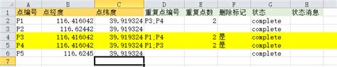 excel中进行经纬度坐标排重，无需写代码 正数办公