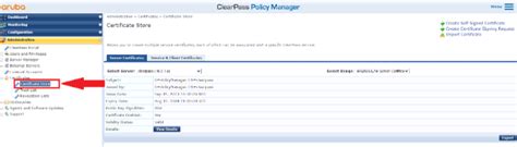 Clearpass Self Signed Certificate Accend Networks San Francisco Bay