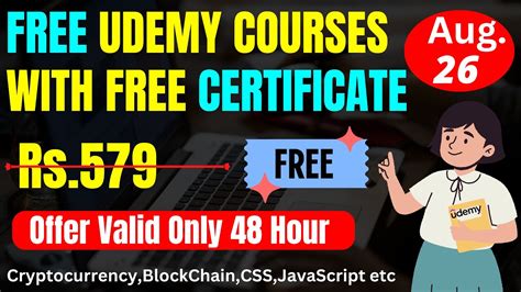 Udemy Free Certificate Courses In 2025 Learn Skills Online Free Online Course Udemyfree