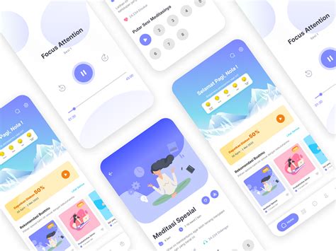 Mindfulness Mobile App On Behance