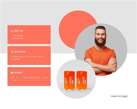 contacts with layered images css template by nicepage